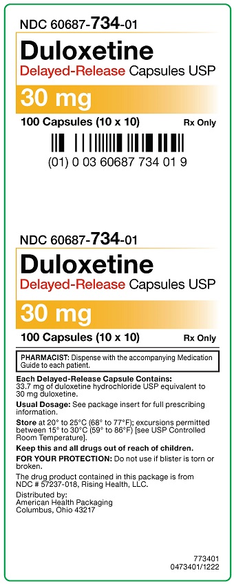Duloxetine Capsule, Delayed Release- Images NDC60687-723