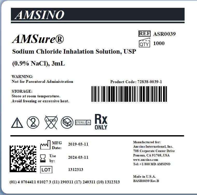 NDC 72838-0039 Sodium Chloride Inhalation Solution