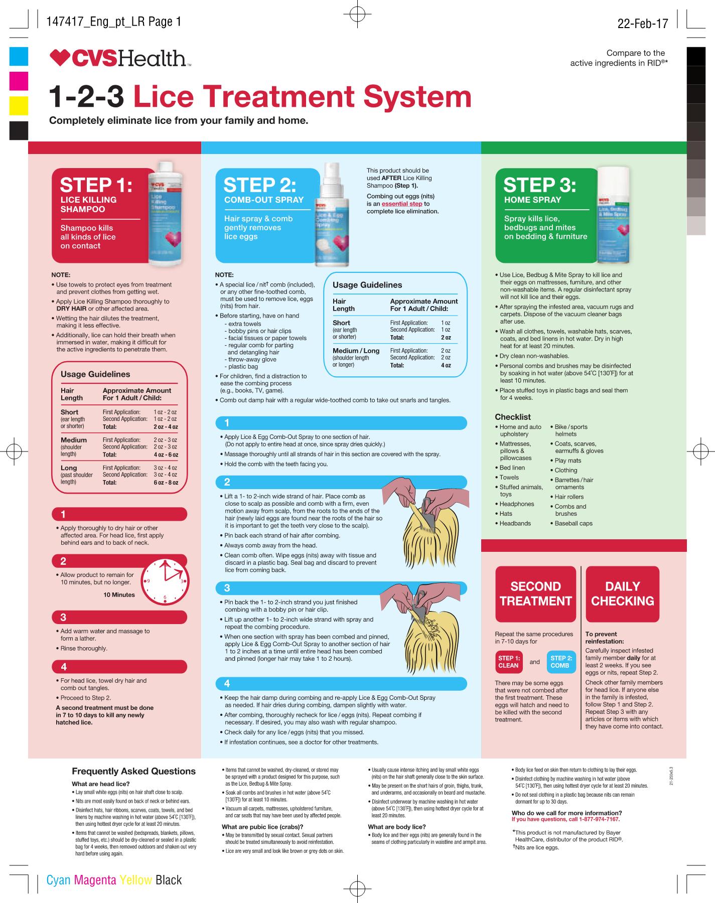 Product Images Cvs 3 Step Lice Solution Photos - Packaging, Labels ...