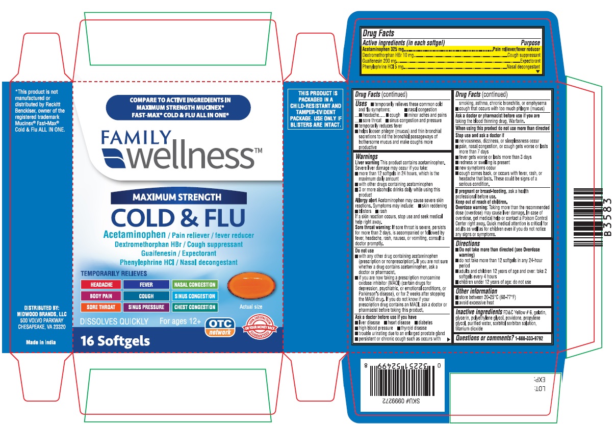 NDC 68210-1110 Cold And Flu Capsule, Liquid Filled Oral