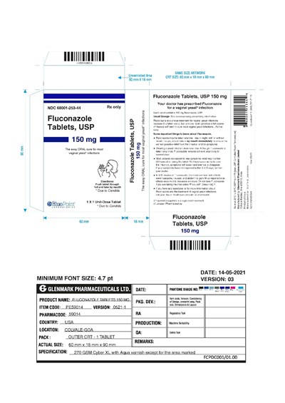 Fluconazole Tablet Product Images - NDC 68001-253