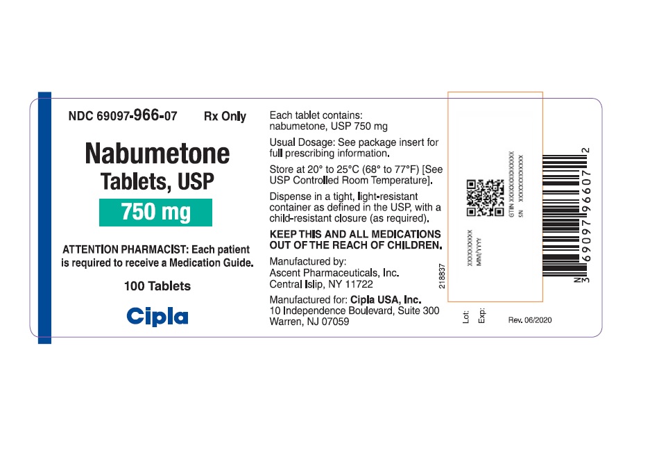 NDC 69097-966 Nabumetone Nabumetone