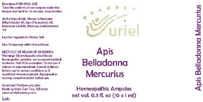 FDA Label for Apis Belladonna Mercurius Liquid Oral - Indications ...