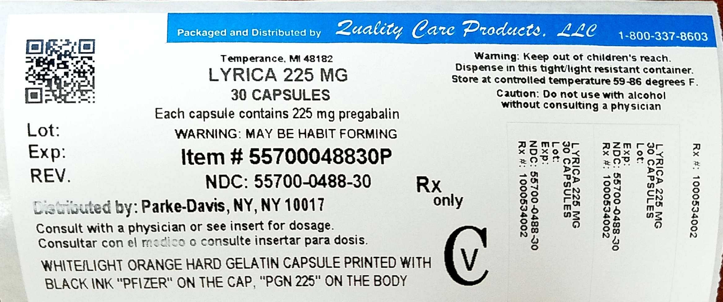 NDC 55700-488 Lyrica Label Information - Details, Usage & Precautions