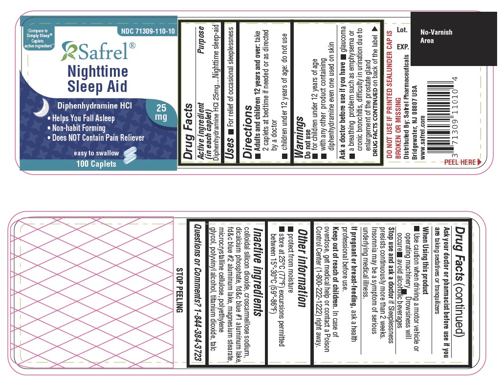 NDC 71309-110 Sleep-ez Nighttime Sleep Aid Diphenhydramine Hcl 25 Mg ...