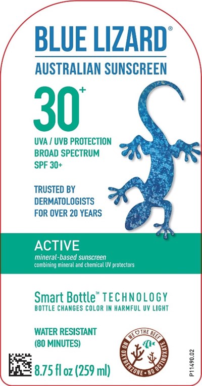 Product Images Blue Lizard Active Sunscreen Photos - Packaging, Labels ...