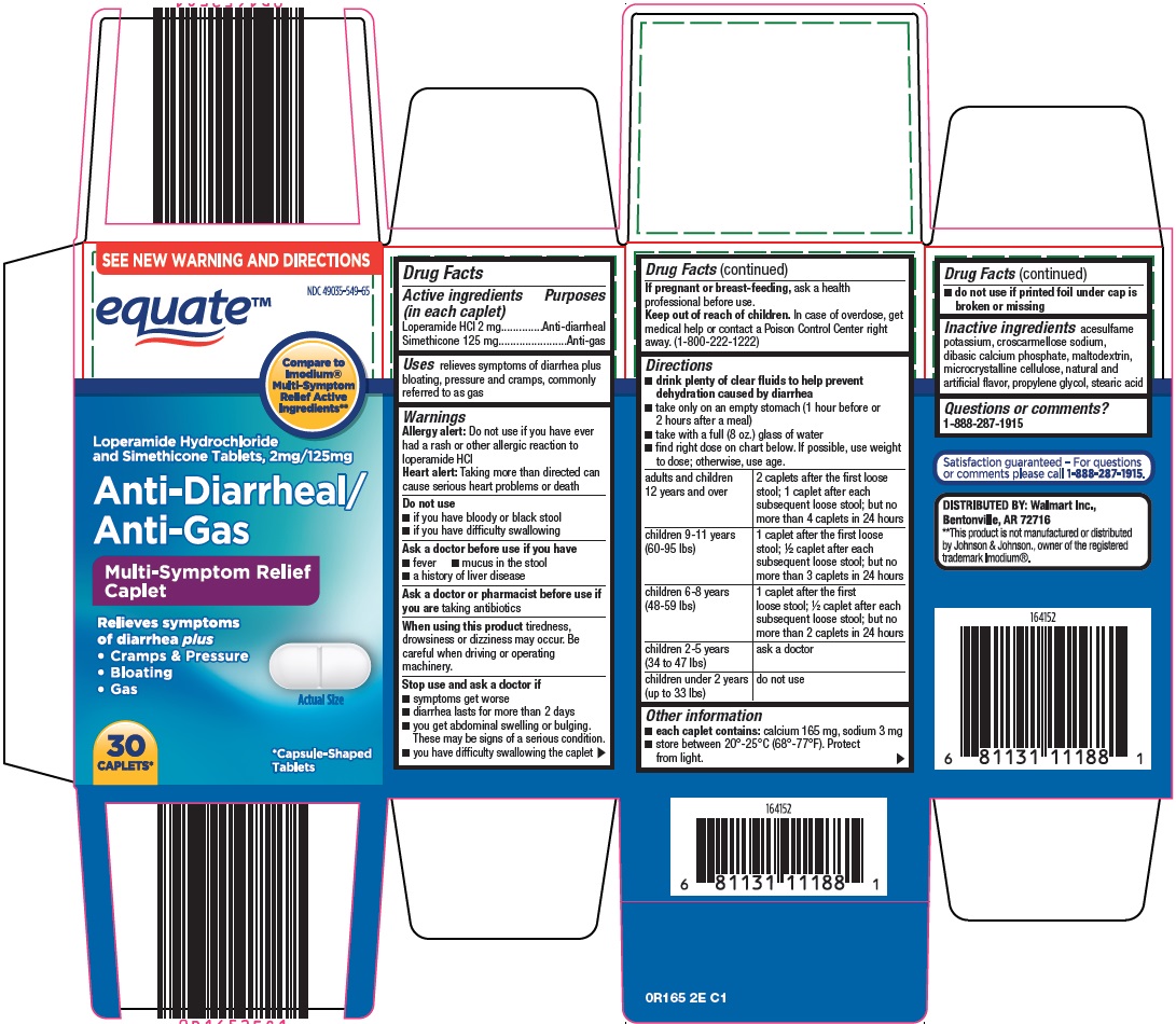 NDC 49035-549 Equate Anti Diarrheal Anti Gas Loperamide Hydrochloride ...