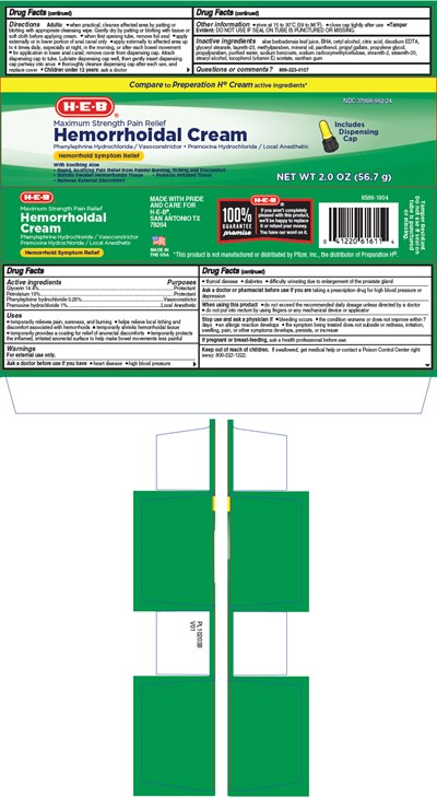 NDC 37808-992 Heb Maximum Strength Pain Relief Hemorrhoidal Glycerin ...
