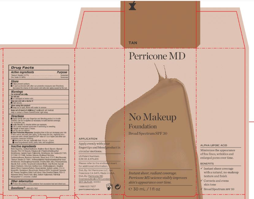 No Makeup Foundation Tan Broad Spec- Images NDC62742-4104