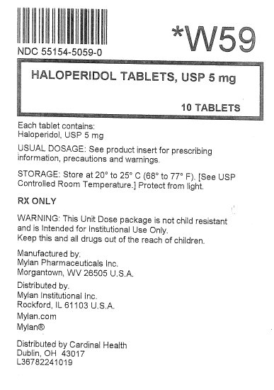 NDC 55154-5059 Haloperidol Tablet Oral
