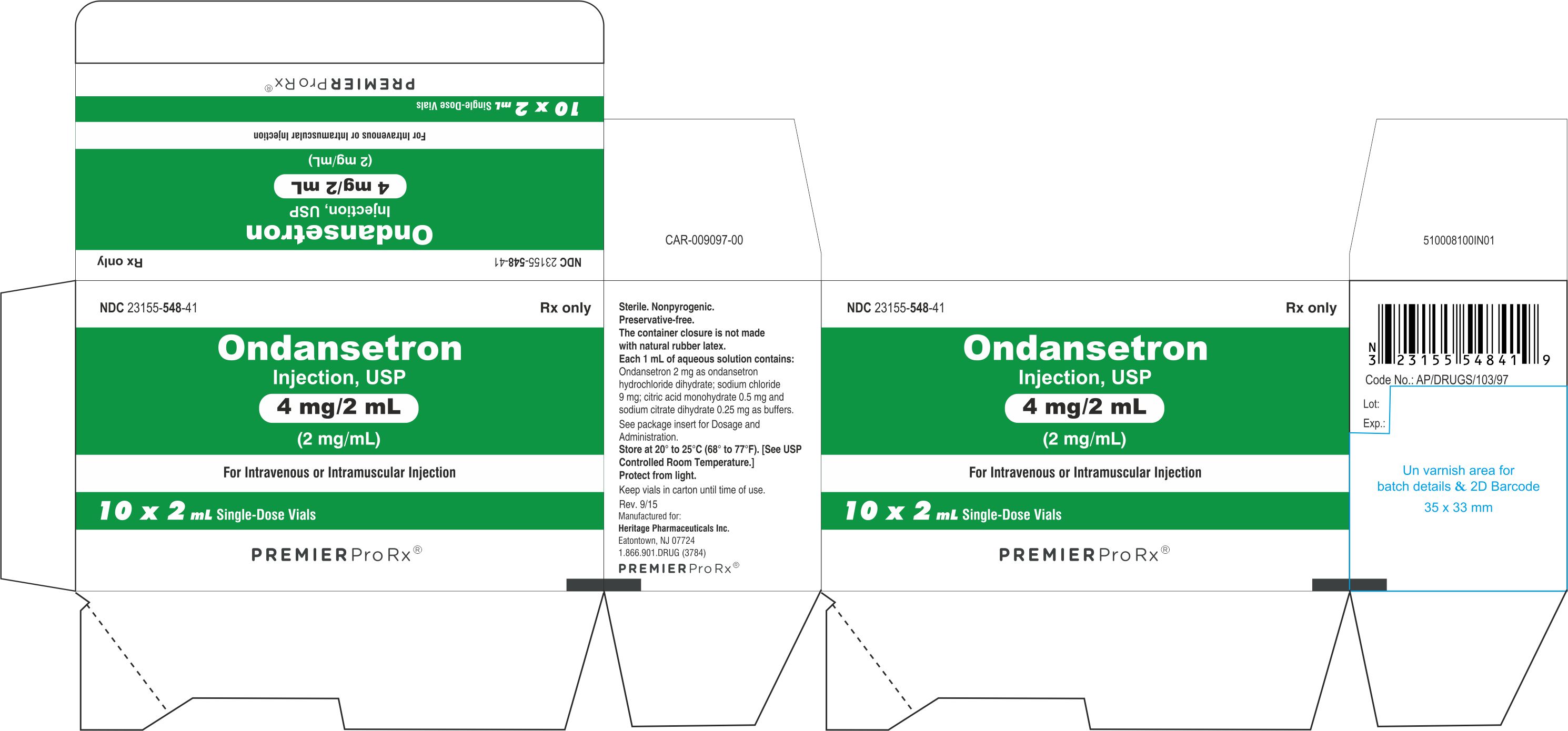 NDC 23155-548 Ondansetron Ondansetron