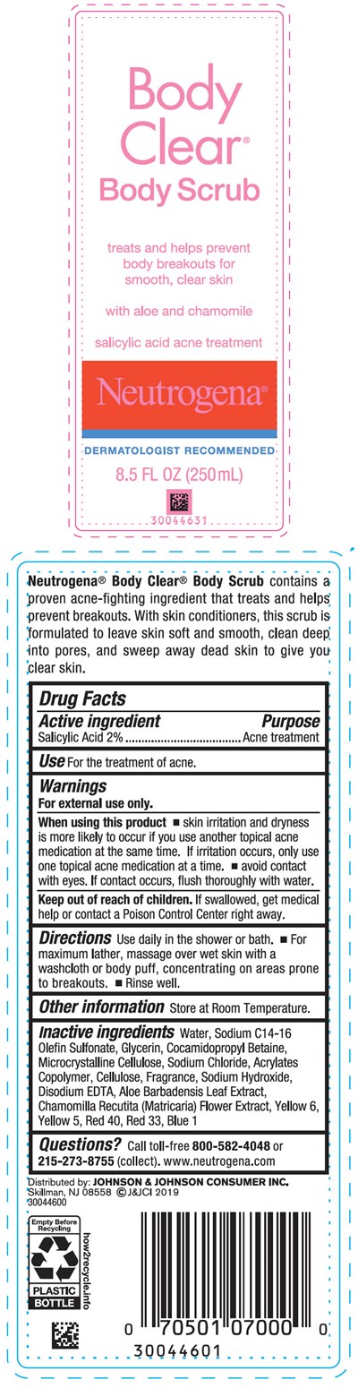 FDA Label for Neutrogena Body Clear Body Scrub Suspension Topical ...