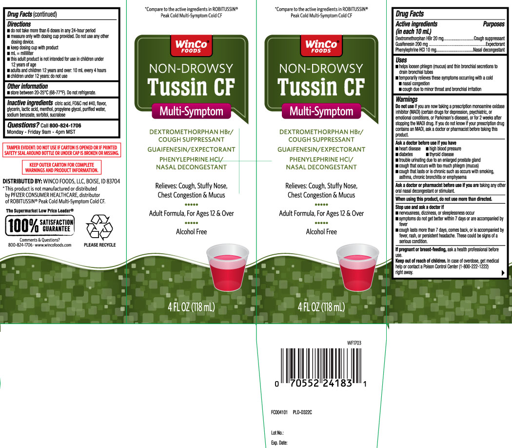 NDC 67091-266 Tussin Cf Non Drowsy Multi Symptom Liquid Oral