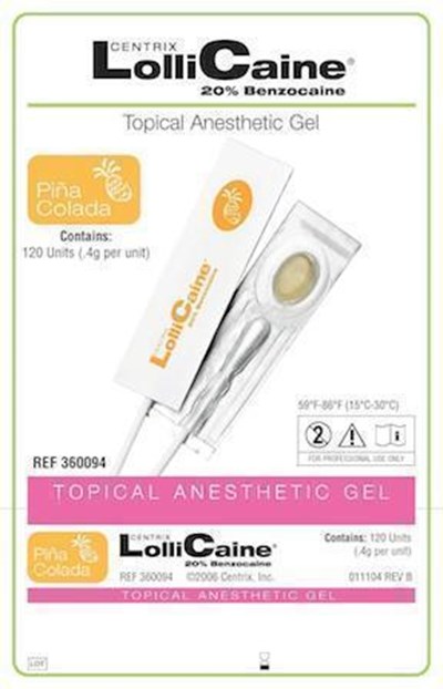 Product Images Lollicaine Mint Photos - Packaging, Labels & Appearance