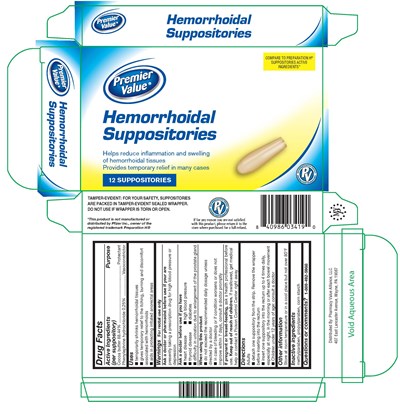 NDC 68016-322 Hemorrhoidal Suppository Rectal