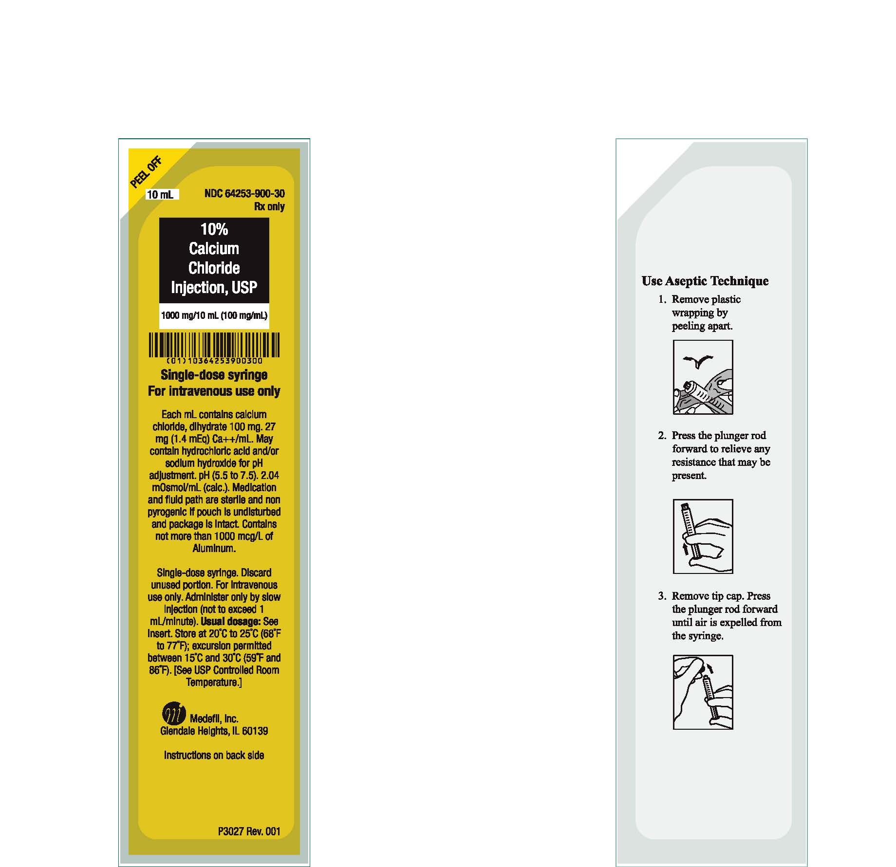 NDC 64253-900 Calcium Chloride Calcium Chloride Injection