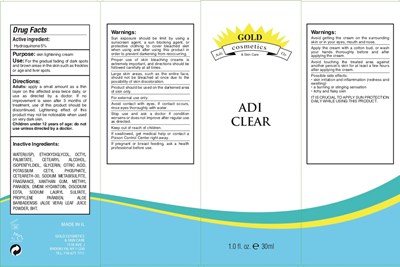 Product Images Gold Cosmetics Adi Clear Photos - Packaging, Labels ...