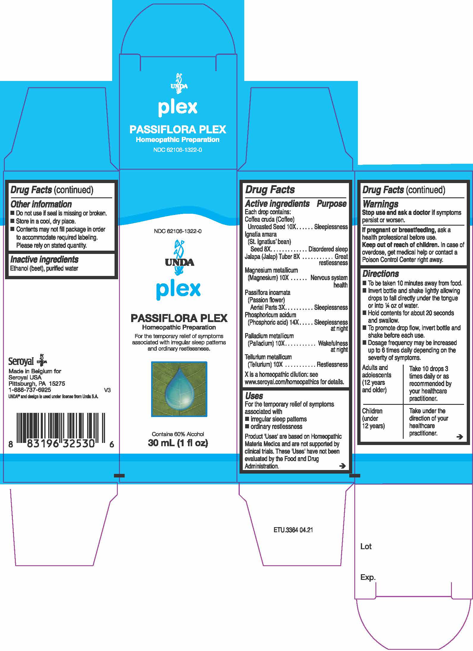 NDC 52503-1322 Passiflora Plex Liquid Sublingual Label Information ...