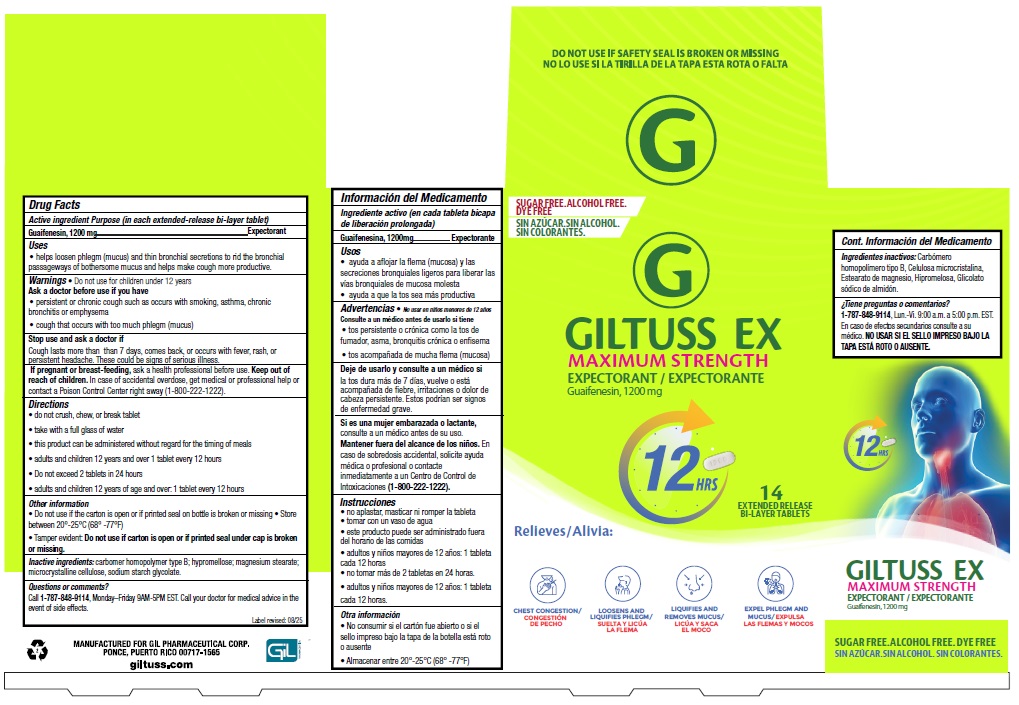 FDA Label for Giltuss Ex Maximum Strength Expectorant Tablet Oral ...
