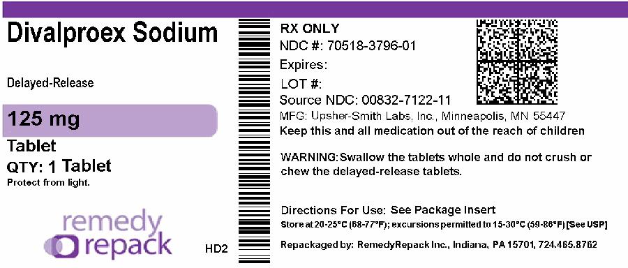NDC 70518-3796 Divalproex Sodium Tablet, Delayed Release Oral