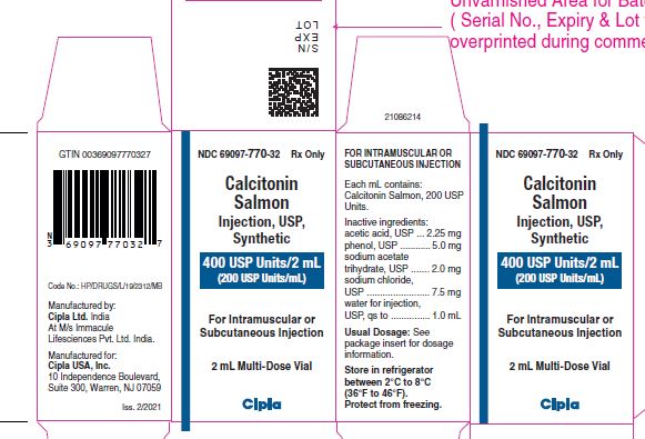 Calcitonin Salmon- FDA Label NDC69097-770