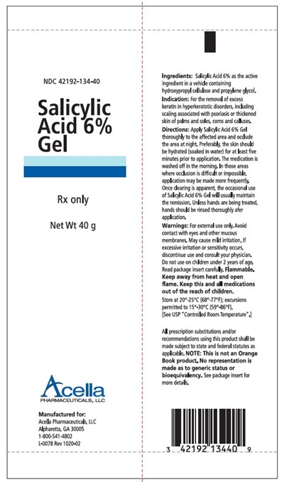 Salicylic Acid Gel- FDA Label NDC42192-134