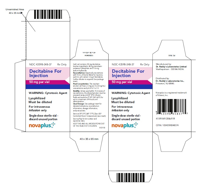 NDC 43598-348 Decitabine Injection, Powder, Lyophilized, For Solution ...