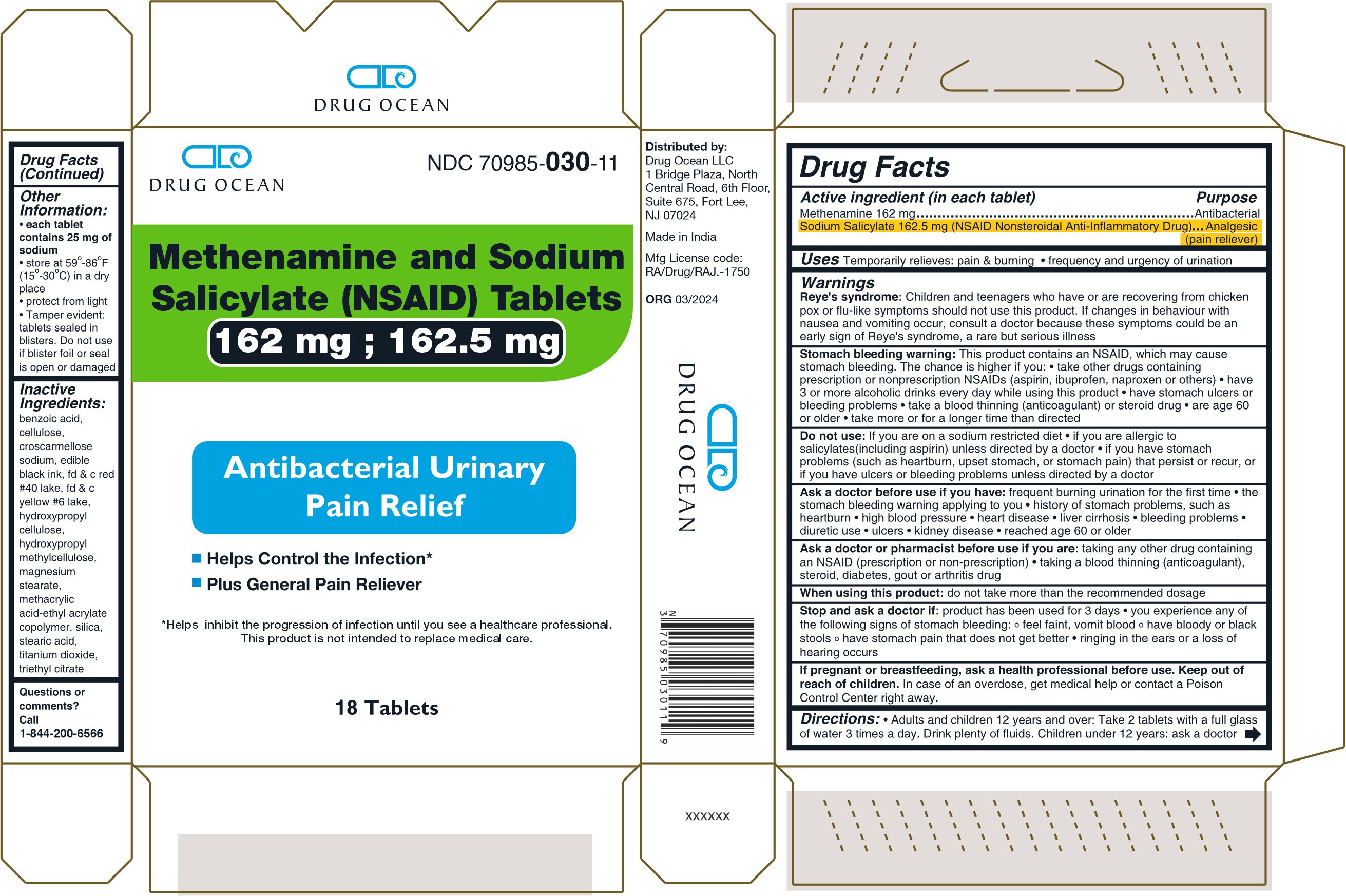 Product Images Methenamine And Sodium Salicylate (nsaid) Photos ...