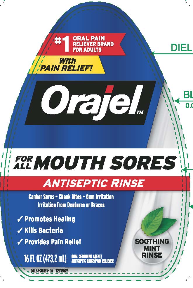 NDC 10237-793 Orajel Antiseptic Rinse For Mouth Sores Hydrogen Peroxide