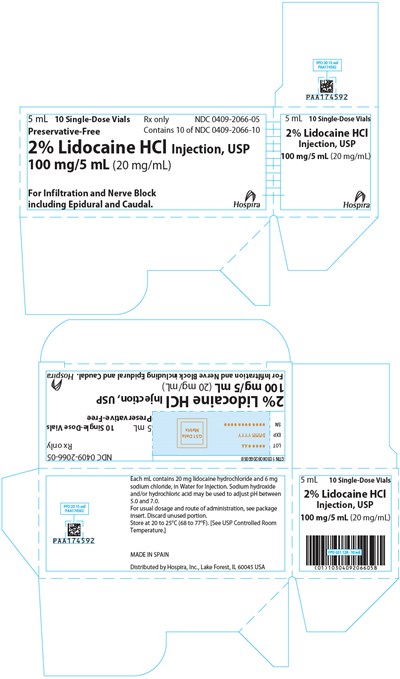 Lidocaine Hydrochloride- Images NDC0409-2066