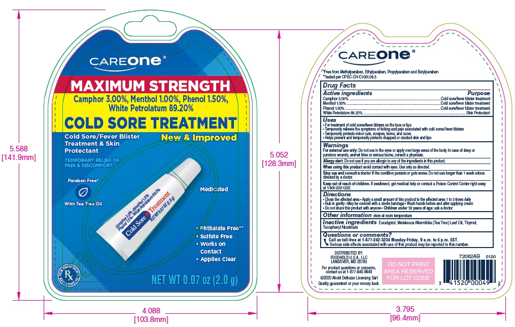 NDC 72476-412 Maximum Strength Cold Sore Treatment Gel Topical