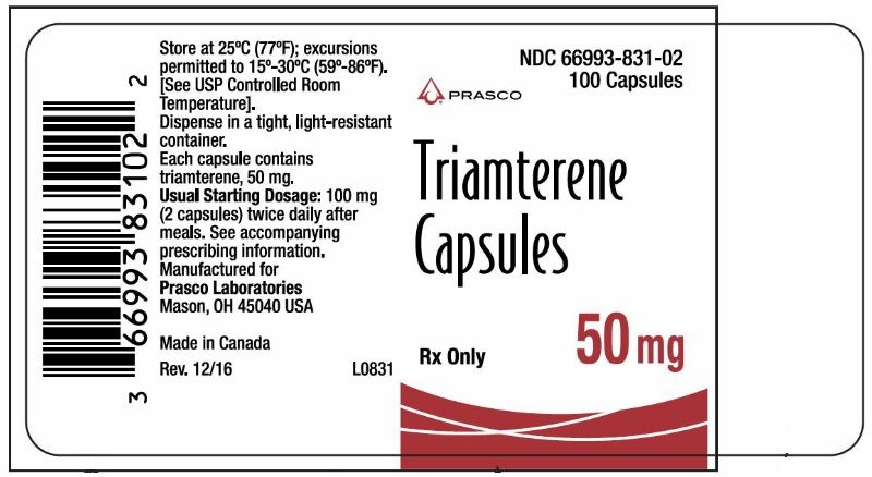 NDC 66993-831 Triamterene Triamterene