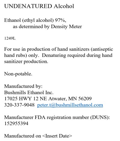 Denatured D Ethyl Alcohol Product Images - NDC 74630-0002