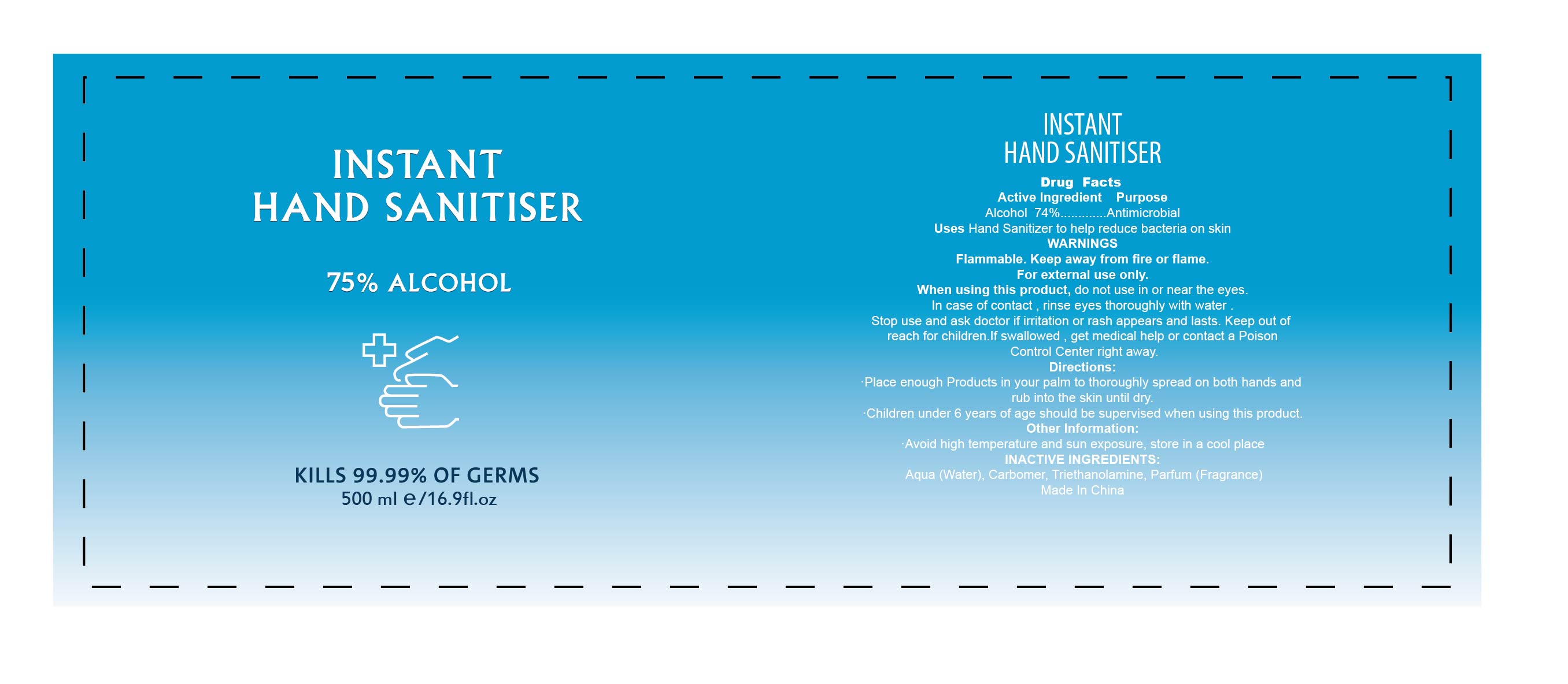 Instant Hand Sanitiser- Images NDC74440-001