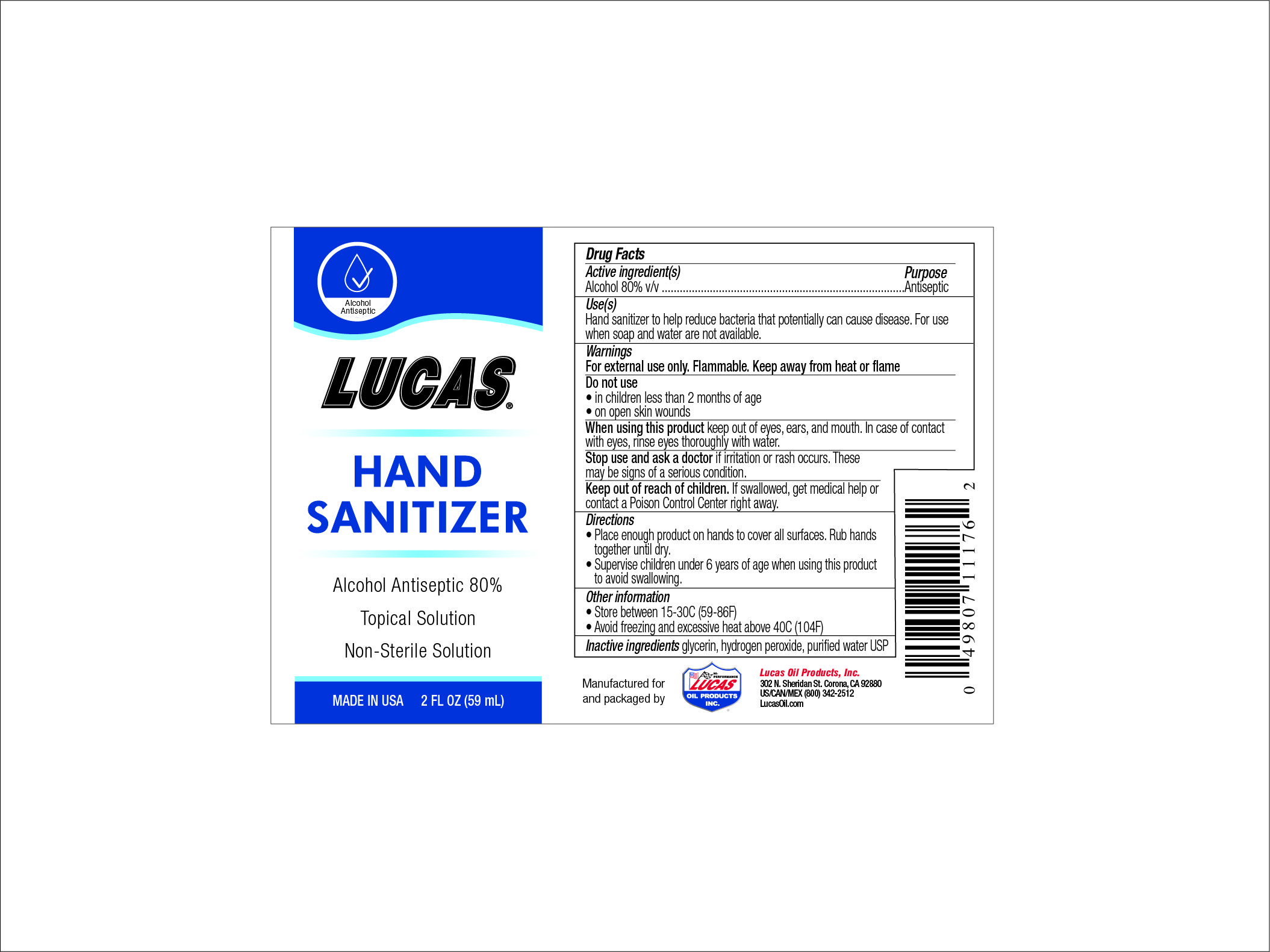 Product Images Lucas Hand Sanitizer Photos - Packaging, Labels & Appearance