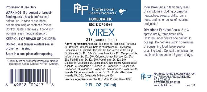 NDC 83027-0050 Virex Spray Oral