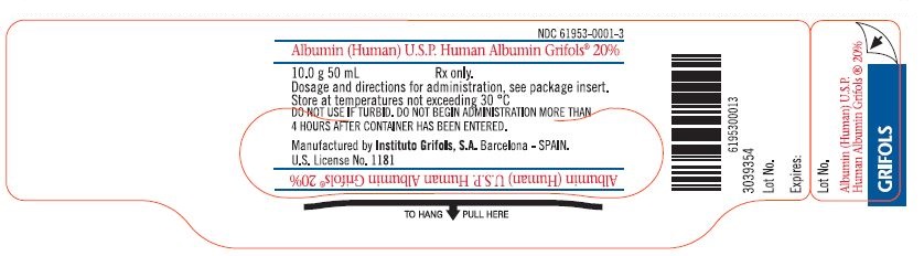 Human Albumin Grifols Solution- Images NDC61953-0001