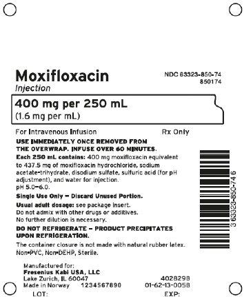 Moxifloxacin Injection, Solution- Images NDC63323-850