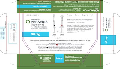 NDC 12496-0090 Perseris Risperidone