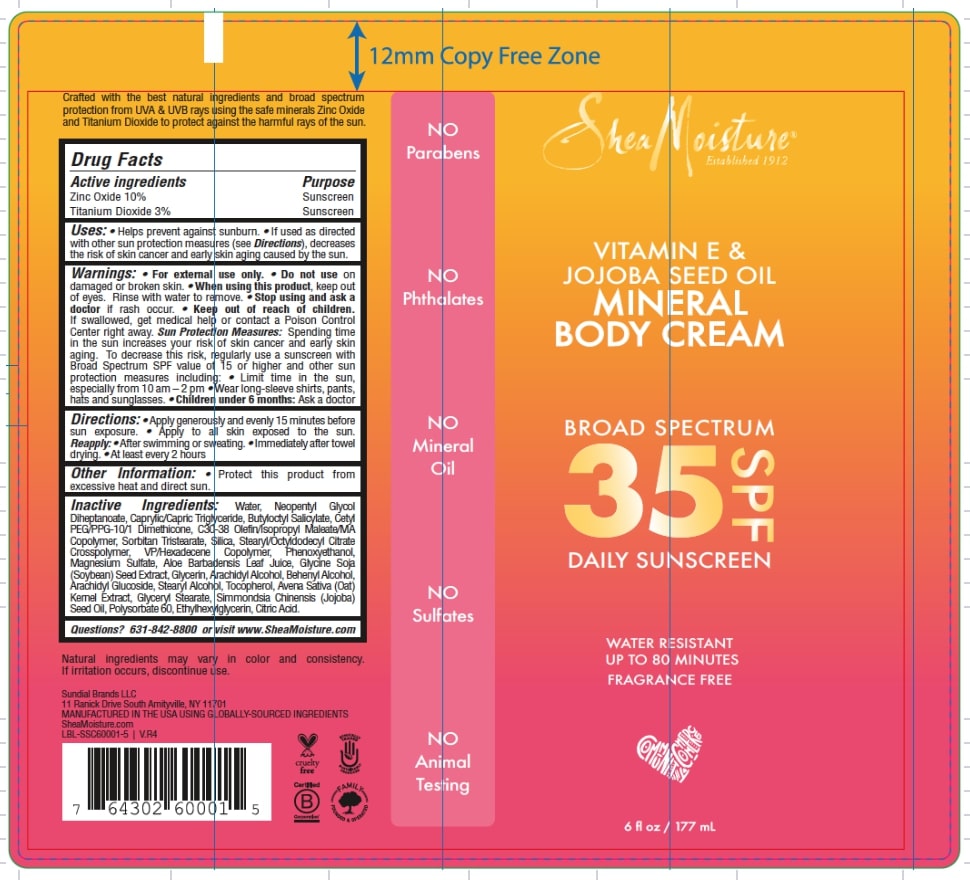 NDC 64942-1741 Shea Moisture Spf 35 Mineral Sunscreen Cream Topical