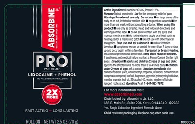 Product Images Absorbine Jr Pro No Mess Roll-on Plus Photos - Packaging ...