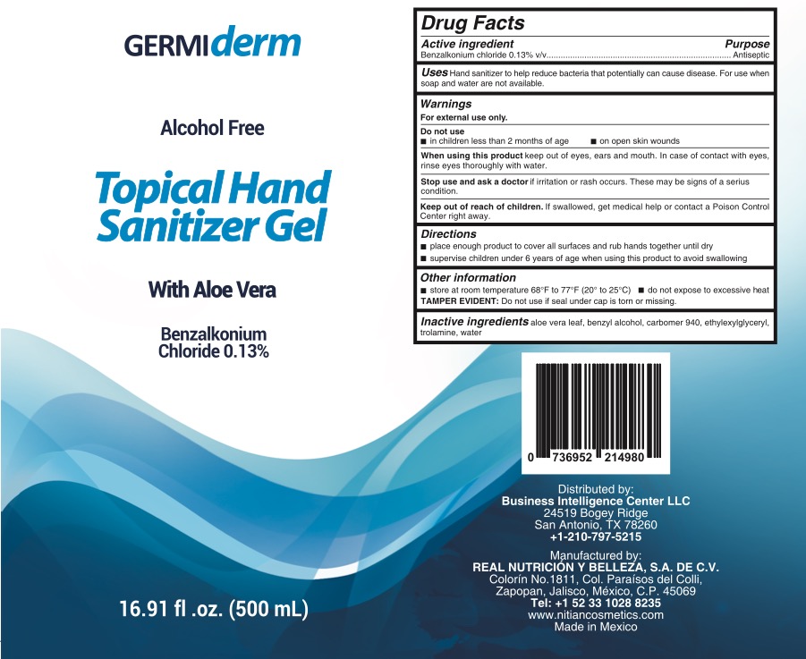 NDC 78040-100 Germiderm Hand Sanitizer Benzalkonium Chloride