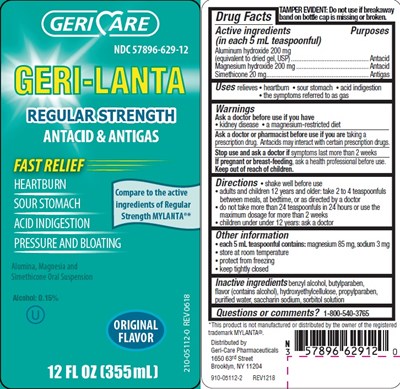 Geri-lanta Antacid Antigas - Product Images NDC 57896-629