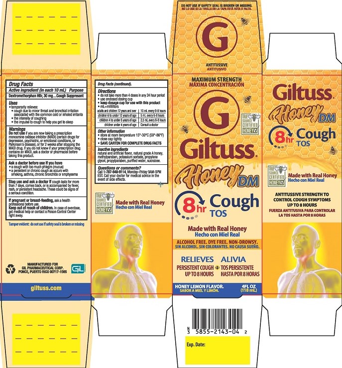 NDC 58552-143 Giltuss Honey Dm Cough Solution Oral