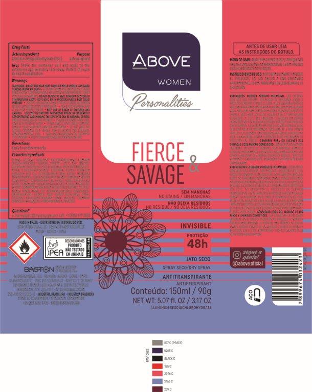 NDC 73306-1124 Antiperspirant Above Personalities Fierce E Savage ...