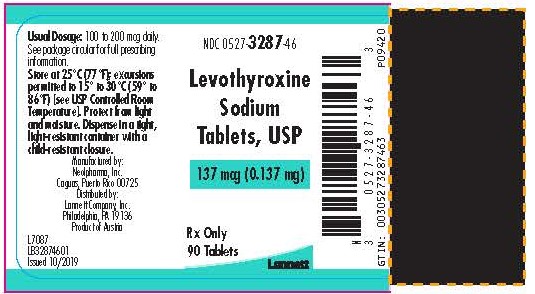 Levothyroxine Sodium Tablet - Images NDC 0527-3287