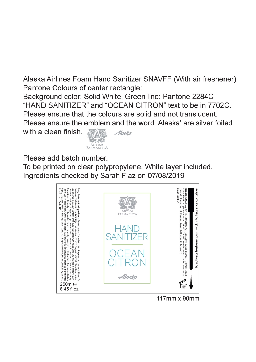 Product Images Alaska Airlines Photos - Packaging, Labels & Appearance