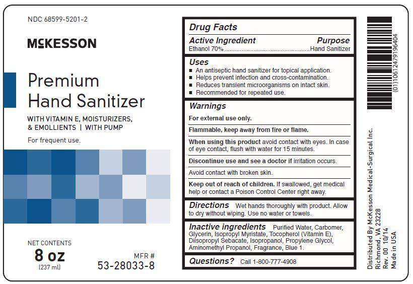Premium Hand Sanitizer Gel- Images NDC68599-5201