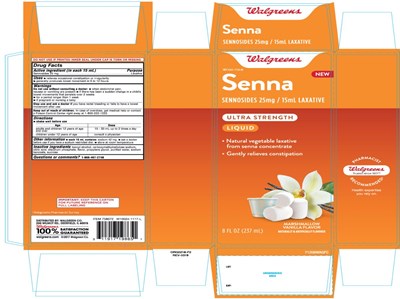 Walgreens Senna Laxative Liquid- Images NDC0363-7120