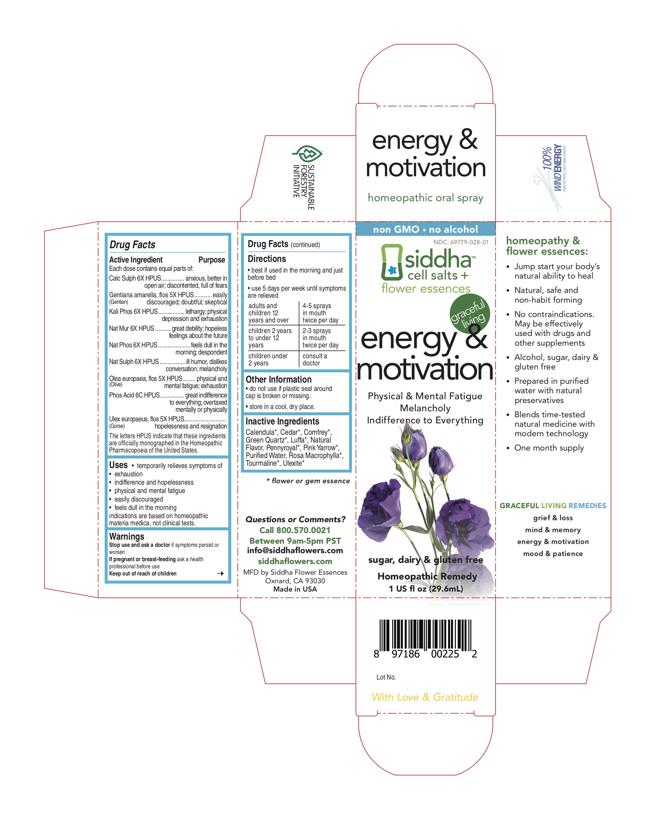 Energy And Motivation Spray- Images NDC69779-028